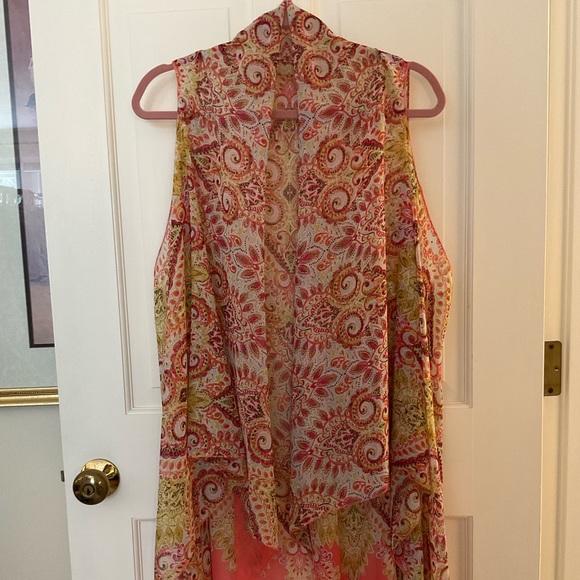 Jackets & Coats | Sheer Paisley Duster | Poshmark